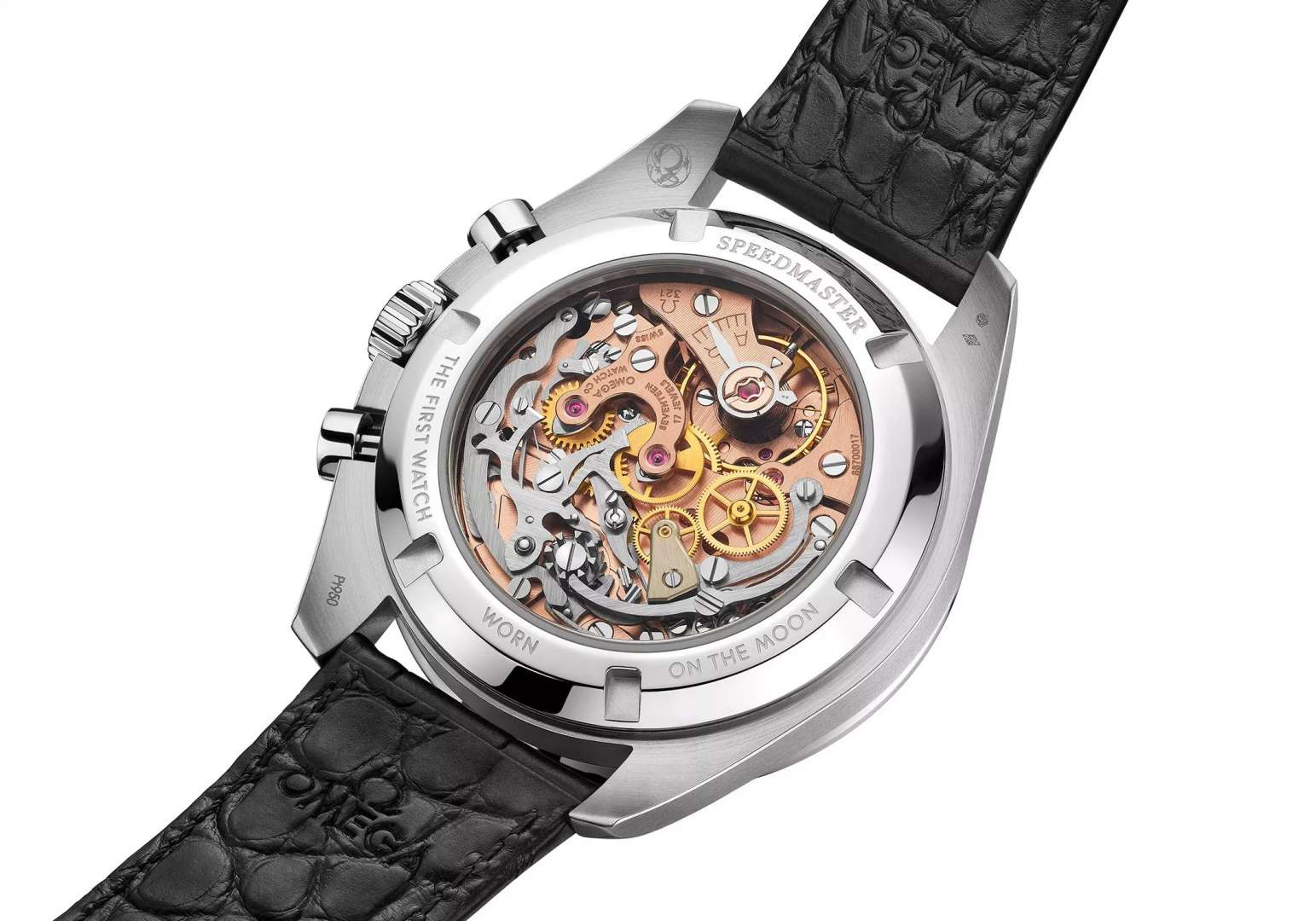 The Omega Speedmaster Moonwatch 321 Platinum has actual moon meteorite ...