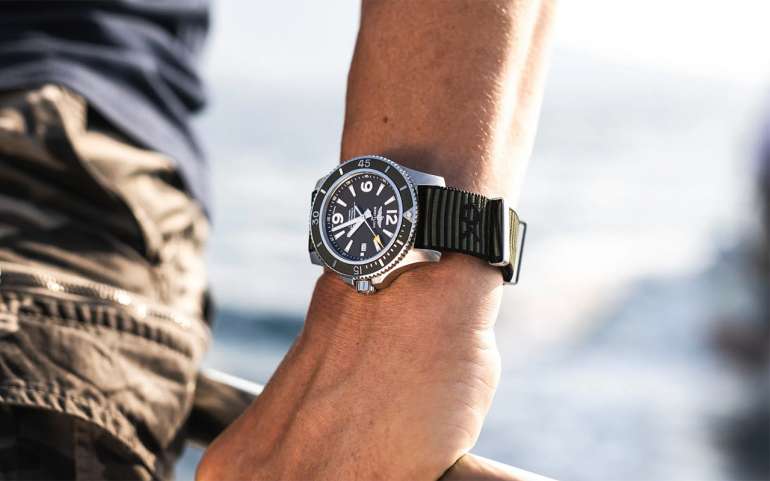 Breitling Superocean Automatic 44 Outerknown with ECONYL Yarn Nato Strap - Daily Luxury