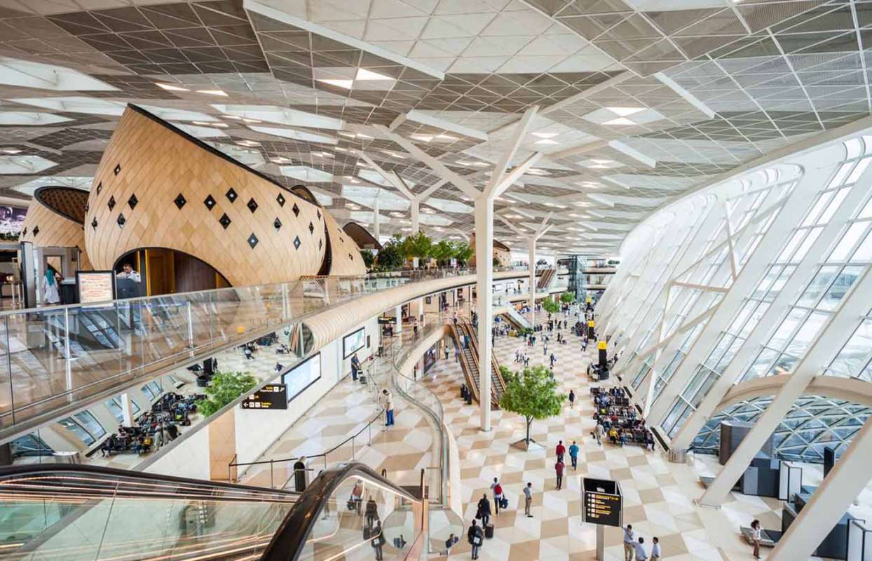 The Cocoons of Baku's International Airport terminal in Azerbaijan ...
