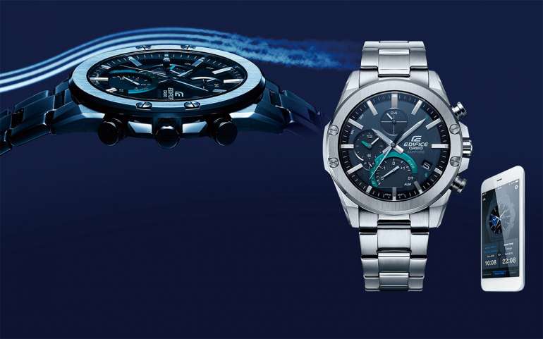 Casio Edifice EQB1000D-1A is a Tough Solar, Bluetooth Chronograph ...
