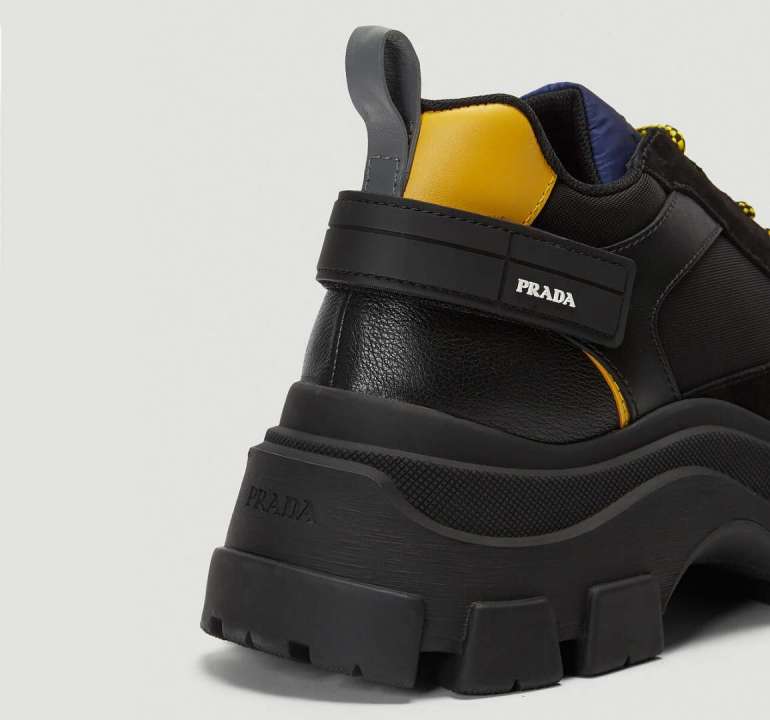 Prada Gives you a 75 mm lift with the Chunky Block Low Sneakers - Daily ...