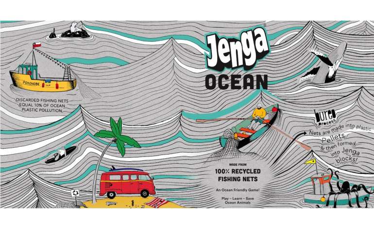 Jenga Ocean made from recycled fishnets - Daily Luxury