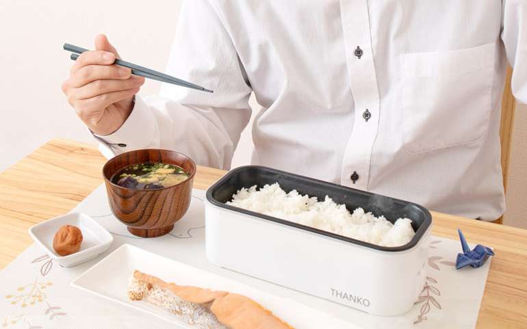 Portable Bento Box rice cooker prepares fresh serving on the go - Daily ...