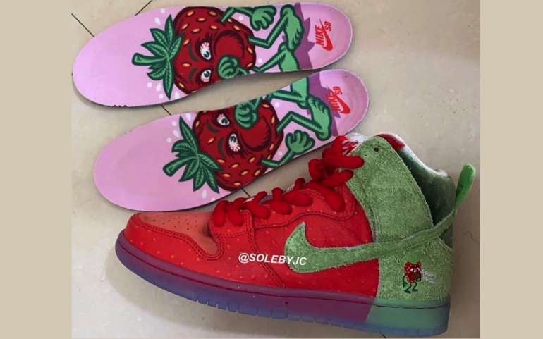 Nike SB Dunk High Todd Bratrud Strawberry Cough images surface before 4 ...