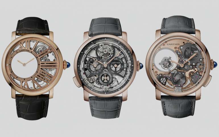 Cartier adds three skeletonized watches to Fine Watchmaking Collection ...
