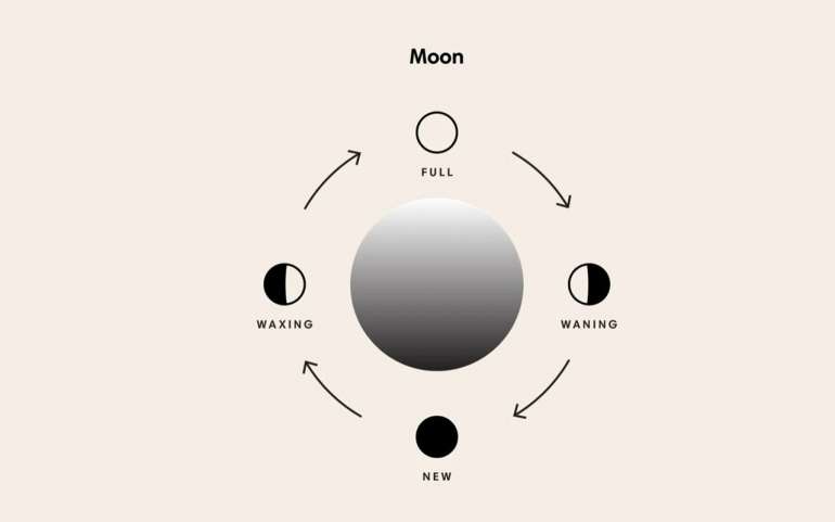 The Present — Day Moon Year wall clocks tell time with changing Moon ...