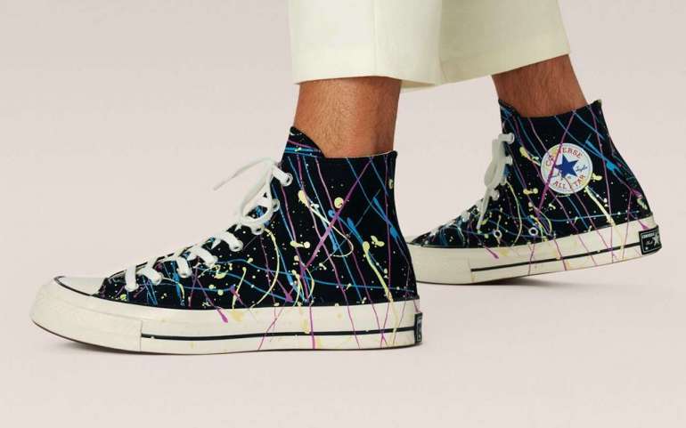 Converse Chuck 70 Hi Archive Paint Splatter available in Black, Egret ...