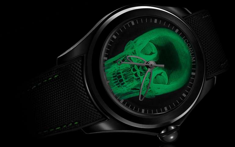 Corum Bubble X-Ray watch with glowing skull dial makes bold impression ...