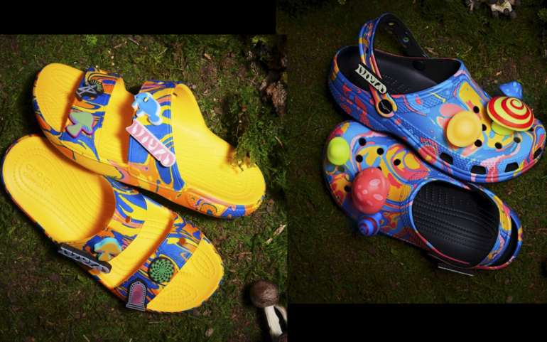 Diplo x Crocs clog and slip-on sandal with 3D glow mushroom charms ...