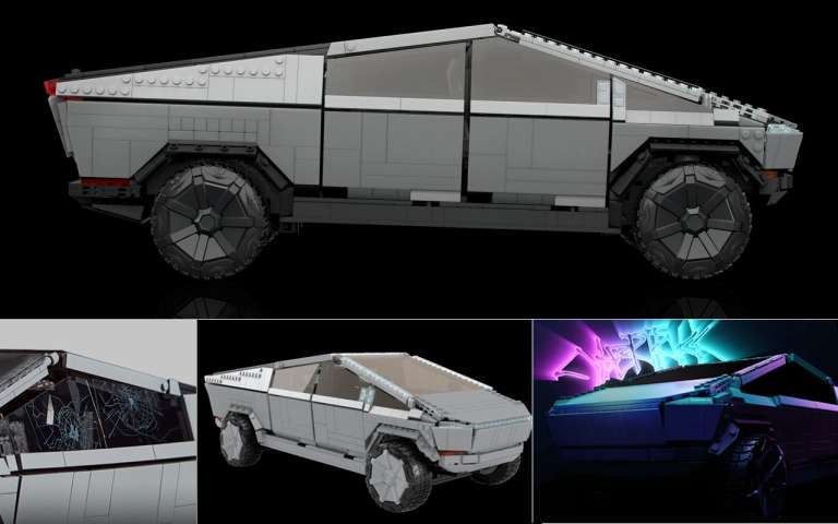 Build your own Tesla Cybertruck using over 3,000 resin blocks - Daily ...