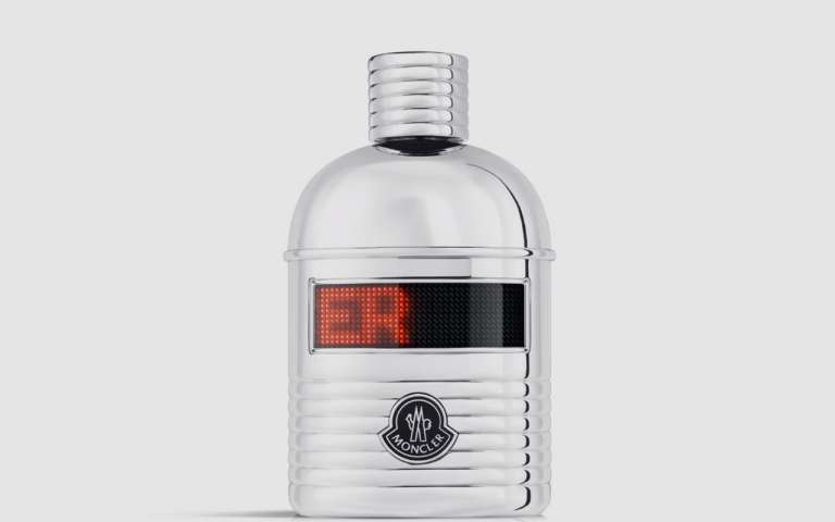 Moncler offers woody fragrances in bottles with customizable LED ...