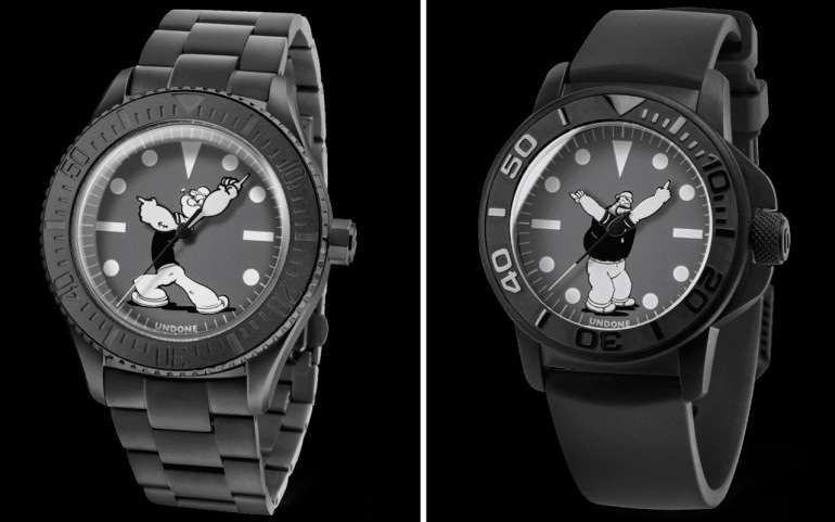 UNDONE unveils Popeye and Brutus monochrome watches - Daily Luxury