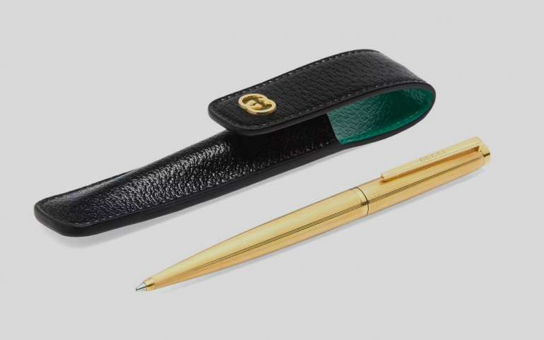 Gucci Pen with interlocking G case offers luxury writing experience ...