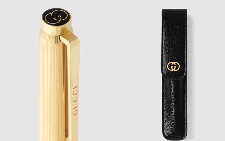 Gucci Pen with interlocking G case offers luxury writing experience ...