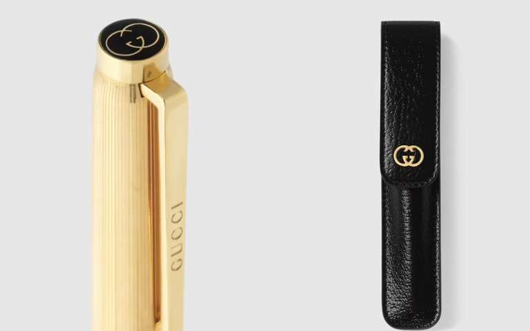 Gucci Pen with interlocking G case offers luxury writing experience ...